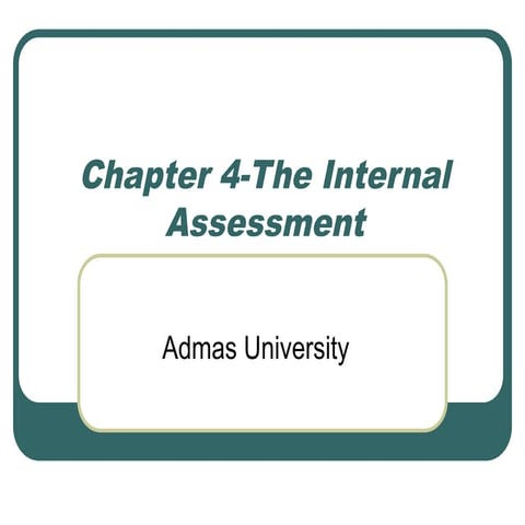 Chapter four - The Internal Assessment Project | PPT
