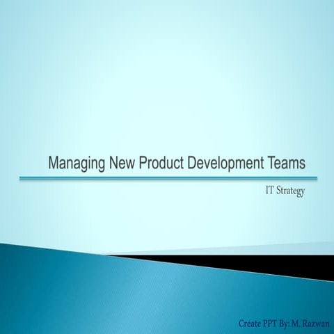 managing new product development teams | PPTX