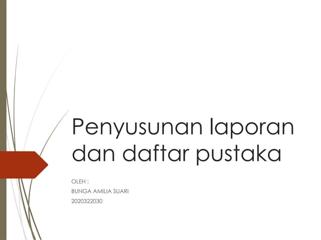 Format penulisan laporan | PDF