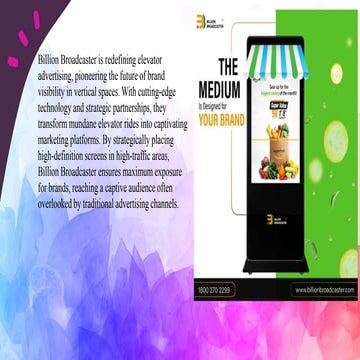 Elevate Your Brand with Billion Broadcaster | PPTX