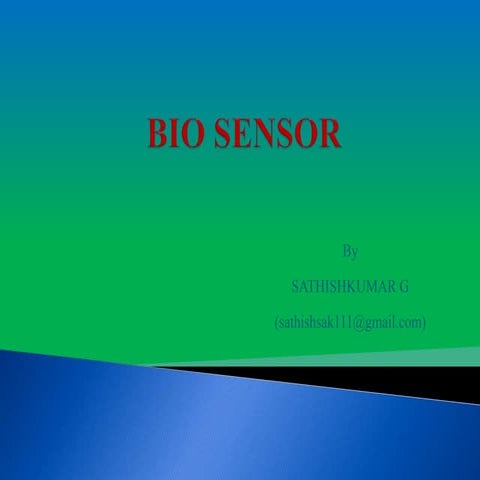 BIOSENSORS | PPTX