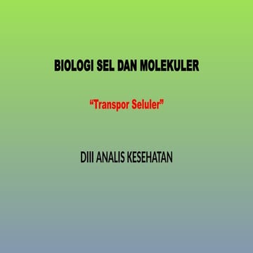 ppt5_Biosel&mol.pptx PRODI ANALIS KESEHATAN | PPTX