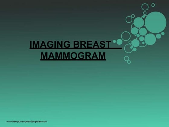 Mammography | PPTX