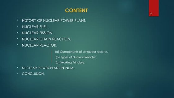 nuclear powerplant ppt | PPTX | Power and Energy Industry | Industries