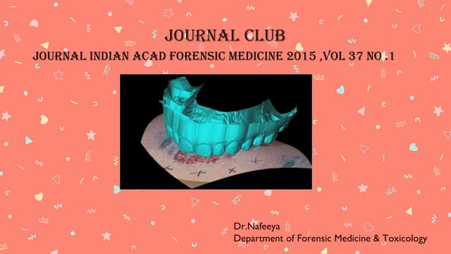 Bite Marks (FORENSIC DENTISTRY) | PPTX