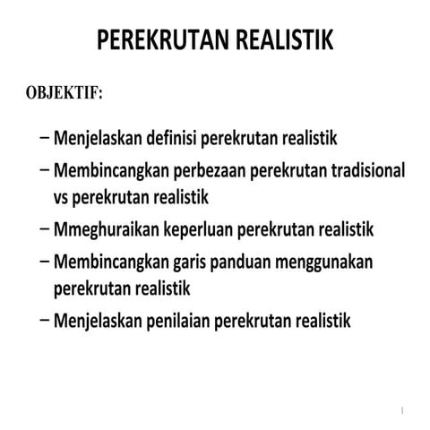 Ppt6 rekrut realistik-edit (1) | PPT
