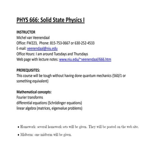 Solid state physics | PDF