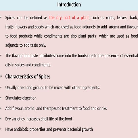 PPT 6 6 Spices and condiments.pptx MSc b | PPTX