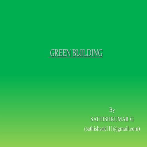 GREEN BUILDING | PPT