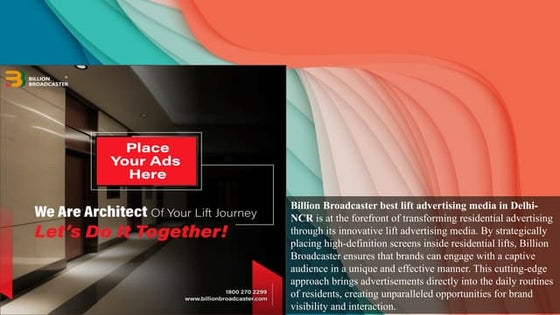 The Power of Standee Screens in Lift Advertising Media | PPT
