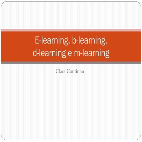 Elearning, b- d-m-learning | PDF