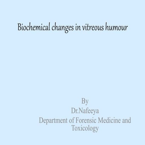 Vitreous humour | PPTX
