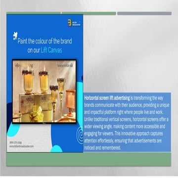 Billion Broadcaster's Horizontal Screen Lift Advertising: A Game ...