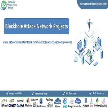 Blackhole Attack Network Project Topics | PPTX | Information and Network Security | Computing