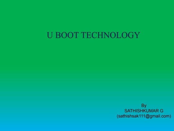 U Boot Technology Pptx Civil Engineering Industry Industries