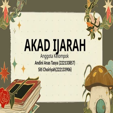 AKAD IJARAH pertemuan ke 4 mata kuliah akuntansi syariah | PPTX