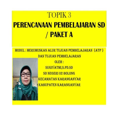 contoh PPT AKSI NYATA topik 3 pmm oleh darma aji muhartri | PDF