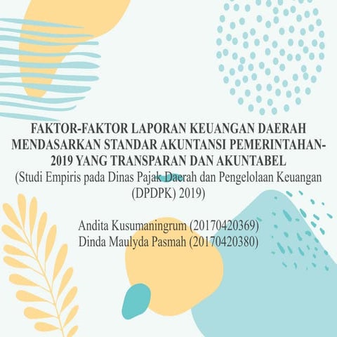 PPT Paper Akuntansi Manajemen Pemerintah Daerah | PPTX