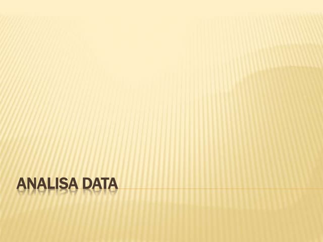 PPT ANALISIS DATA KELAS 9 (INFORMATIKA). | PDF