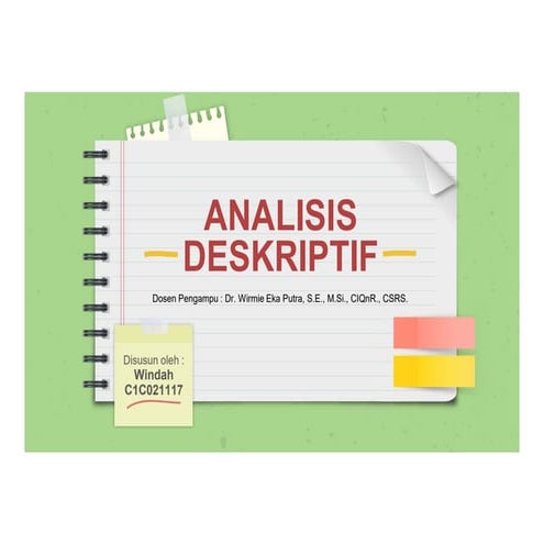 ANALISIS DESKRIPTIF DALAM BIDANG PENELITIAN | PDF