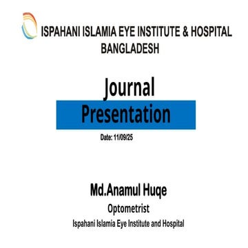Journal presentation, accommodative esotropia. PPT optom ANAMUL Huqe-2.pptx