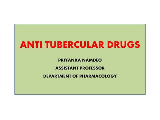 MEDICINAL CHEMISTRY OF ANTI-TUBERCULAR AGENTS.pptx