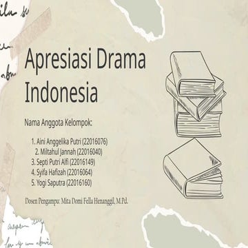 PPT Apresiasi Drama Indonesia(Septi Putri Alfi) | PPTX