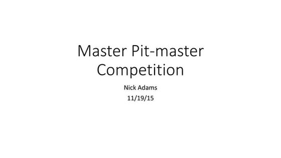 Ppt a pitmaster | PPT