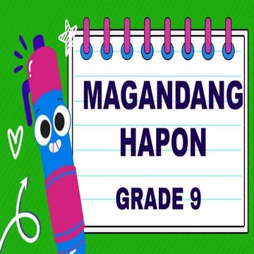 GRADE 9 FILIPINO QUARTER 3 PPT ARALIN 3 | PPTX