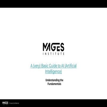 A (very) Basic Guide to AI (Artificial Intelligence) | PPTX