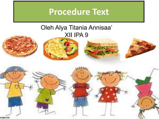Students worksheet Procedure Text | DOCX | Cooking | Food & Drink