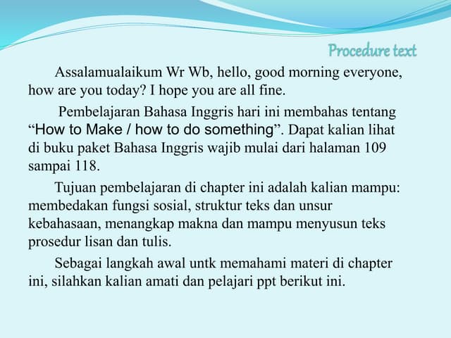 PPT PROCEDURE TEXT KELAS 9.pptx