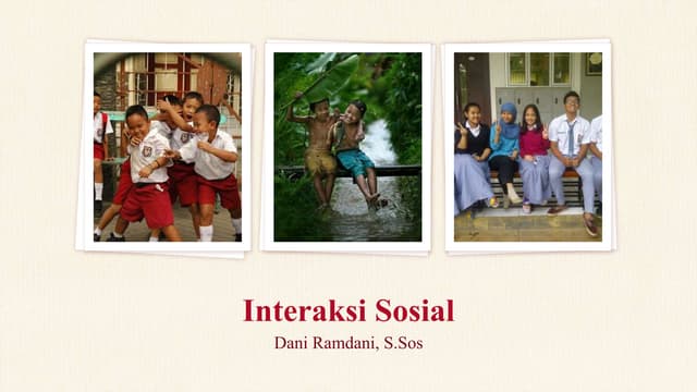 Interaksi sosial | PPTX