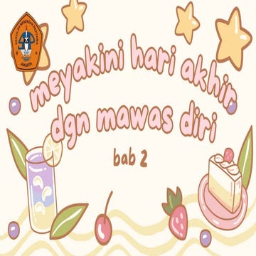 BAB 2 Meyakini hari akhir dengan mawas diri | PDF