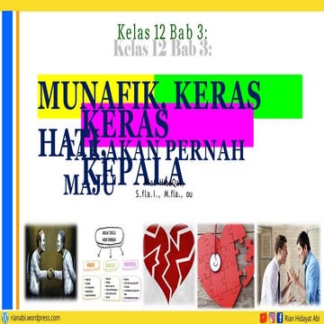 PPT Bab 3 Munafik dan Keras Hati dalam Islam.pptx