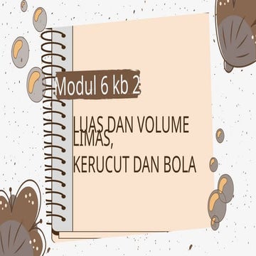 modul 6 KB 2 Luas dan Volume bangun ruang | PPTX
