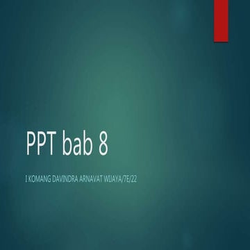 Ppt Bab 8 Pptx