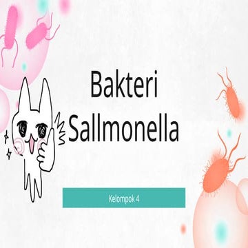 ppt bakteri salmonella dan taksonominya dan karakteristiknya | PPTX