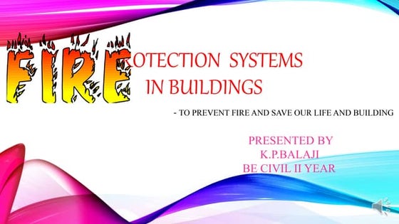 Fire resistance of building | PPT