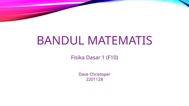 Laporan fisika (bandul) | DOCX