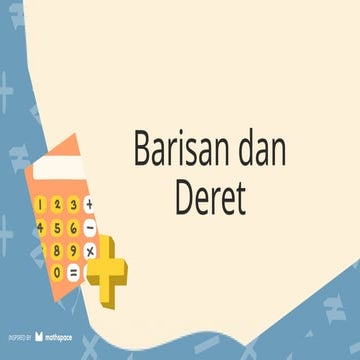 Penerapan baris & deret dalam ekonomi | PPTX