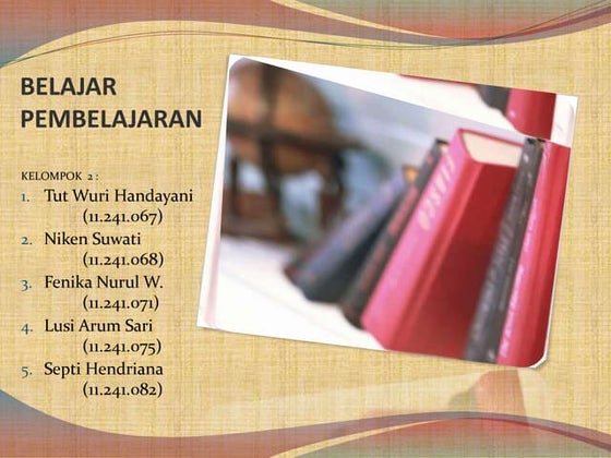 Belajar dan pembelajaran | PPT