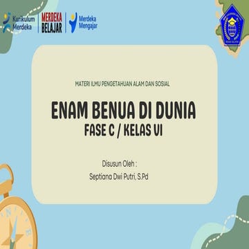 PPT IPAS KELAS 6 BAB 3 6 BENUA DI DUNIA.pptx