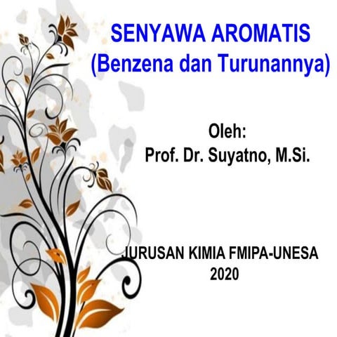 ppt senyawa aromatis benzena dan turunan | PPT