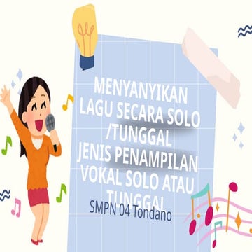PPT Bernyanyi solo.pptx smpn 04 Tondano. Oktaviani, S,Pd | PPTX