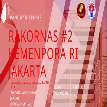 BIMTEK RAKORNAS jakarta dalam agenda ri.pptx