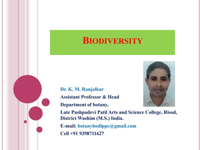 PPT OF BIODIVERSITY | PPT