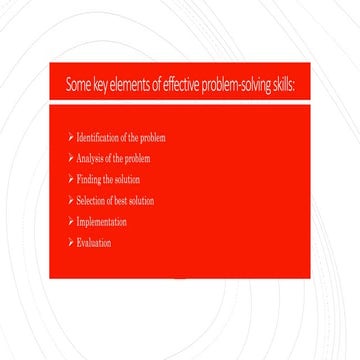 Some key elements of effective problem-solving skills:.pptx