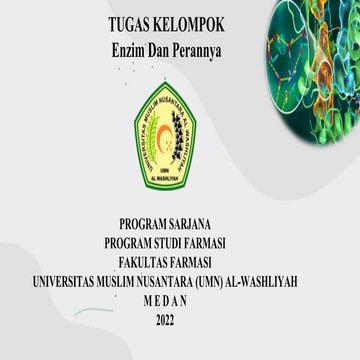 Ppt Botani Farmasi 2. Enzim dan Perannya Kelas 2I Dosen Yayuk Putri ...