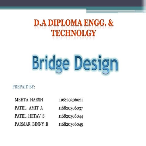 bridge design | PPTX